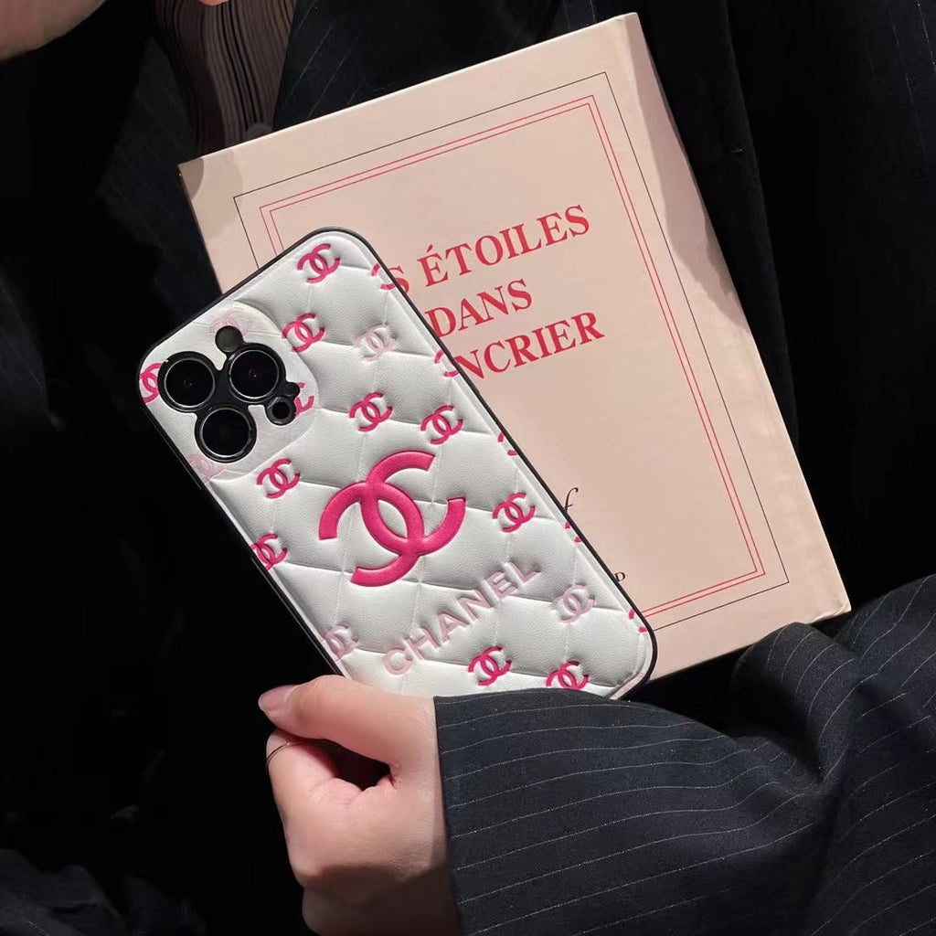Embossed Chanel iPhone Case: Classic Luxury Design - THEROXYMOB