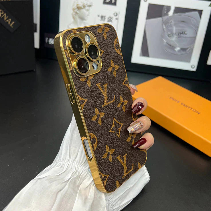 NEW DESIGN SOFT LUXURY IPHONE CASE WITH GOLDEN BORDER - THEROXYMOB